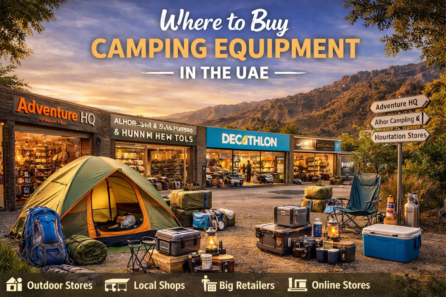Where to Buy Camping Equipment in the UAE - khaleejfeed